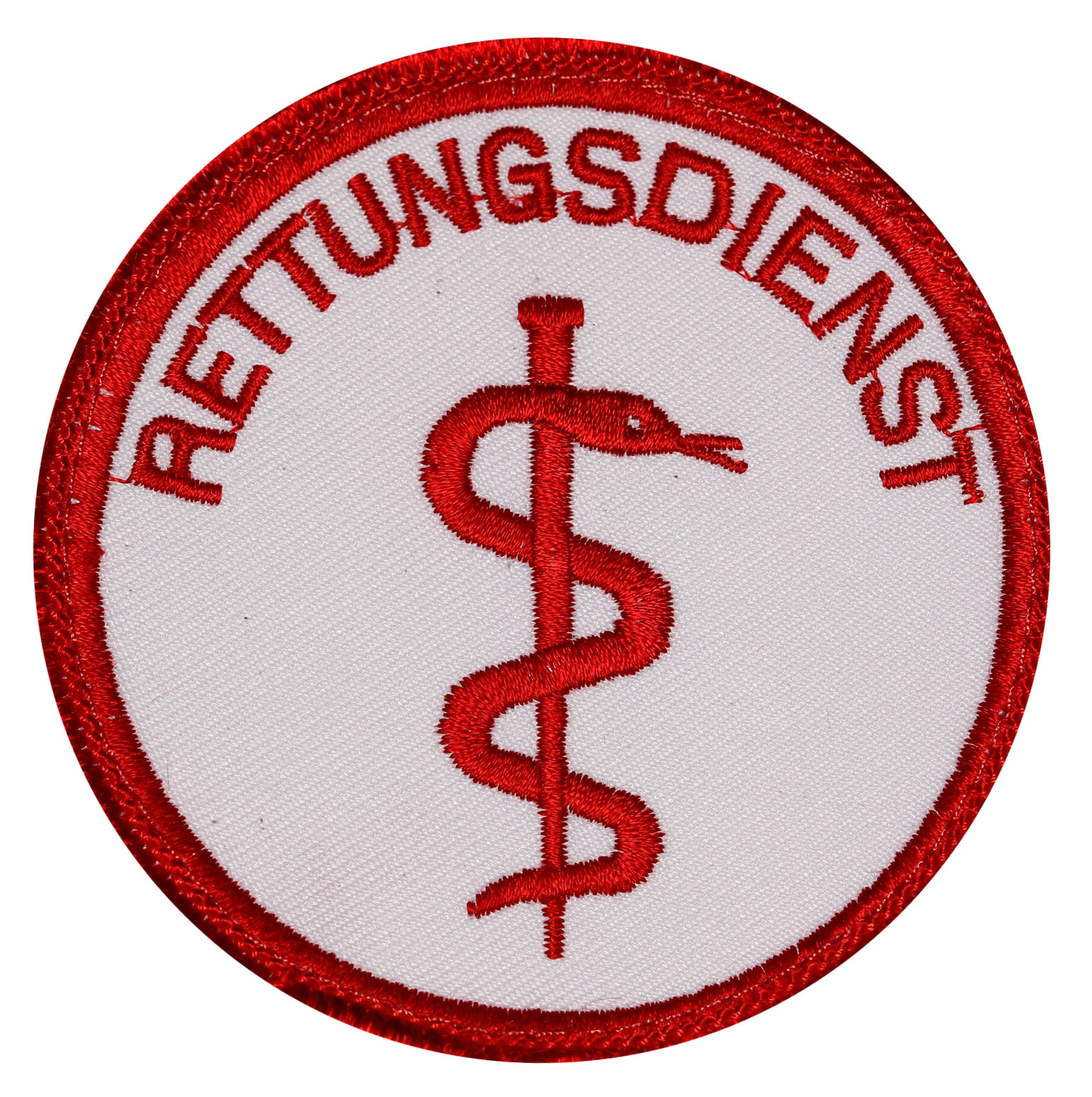 Emblem mit Aeskulap-Stab gestickt mit Klett - verschiedene ...