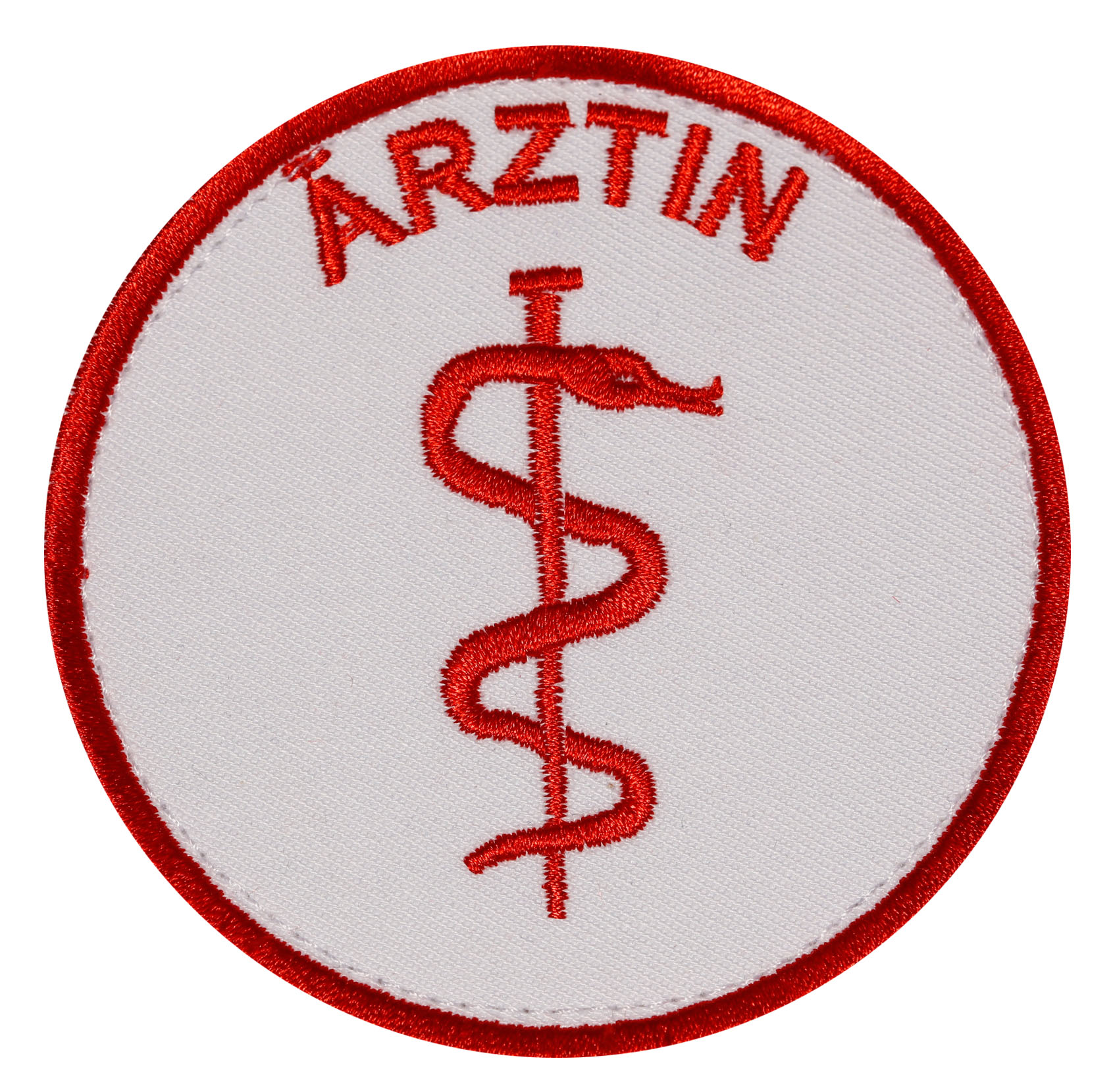 Emblem mit Aeskulap-Stab gestickt mit Klett - verschiedene ...
