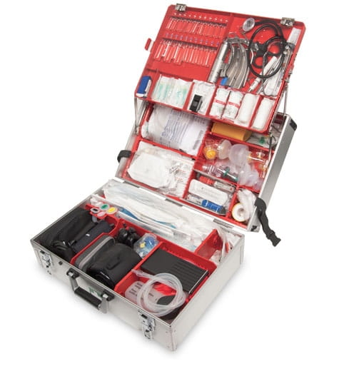 Notfallkoffer leer und gefüllt beim Fachhändler kaufen