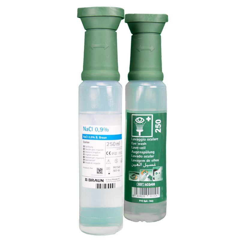 250ml Augenspülflasche Ecolav, 0,9% Kochsalzlösung, steril | MBS